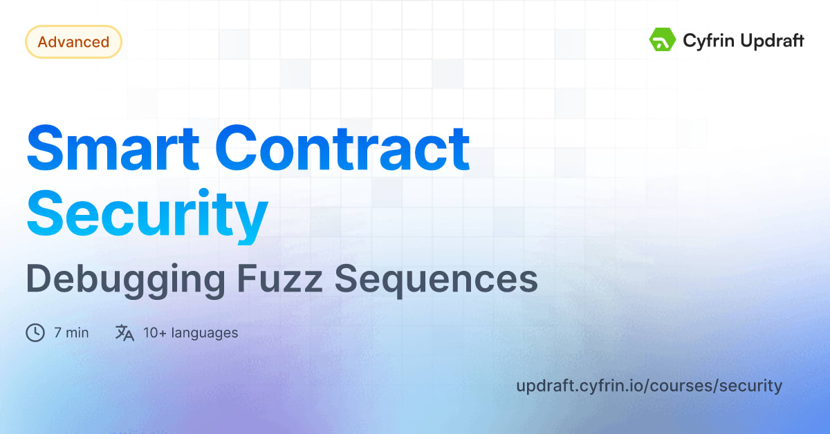 Video: TSwap - Debugging Fuzz Sequences - Smart Contract Security
