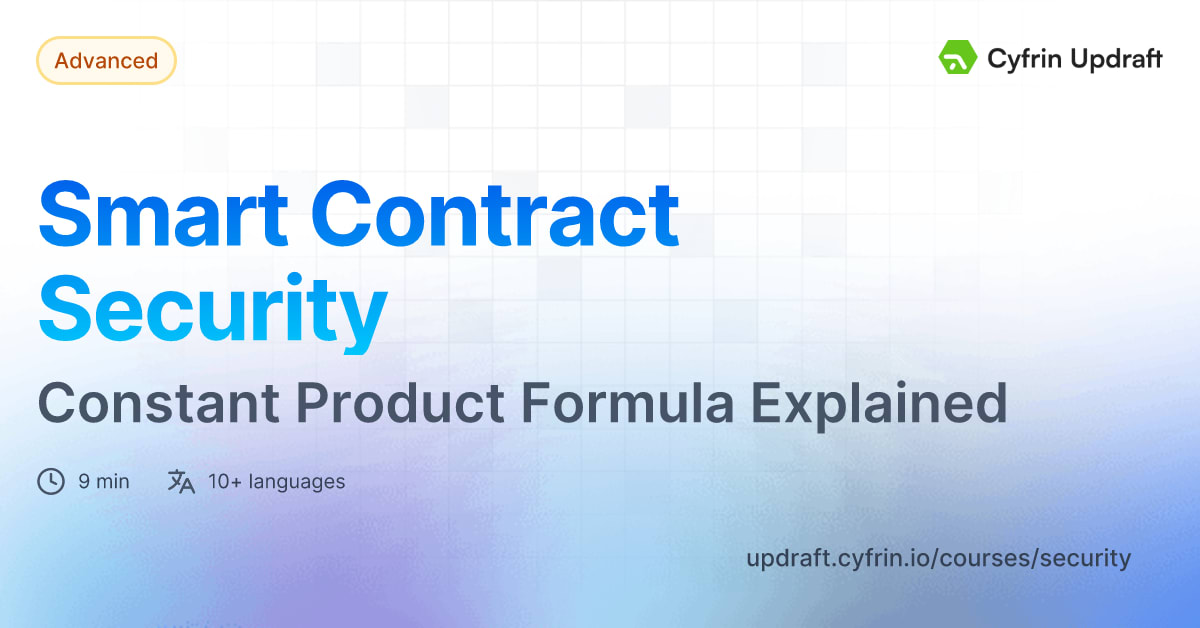 Video: TSwap - Constant Product Formula Explained - Smart Contract Security