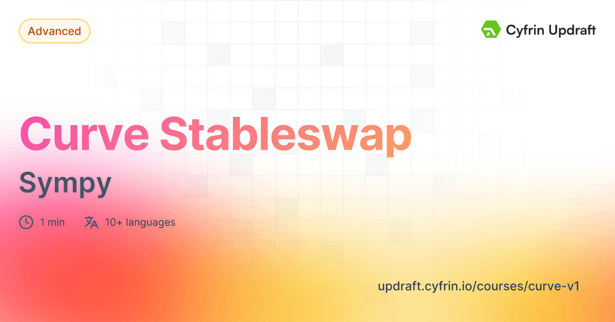 Video: Math - Sympy - Curve Stableswap