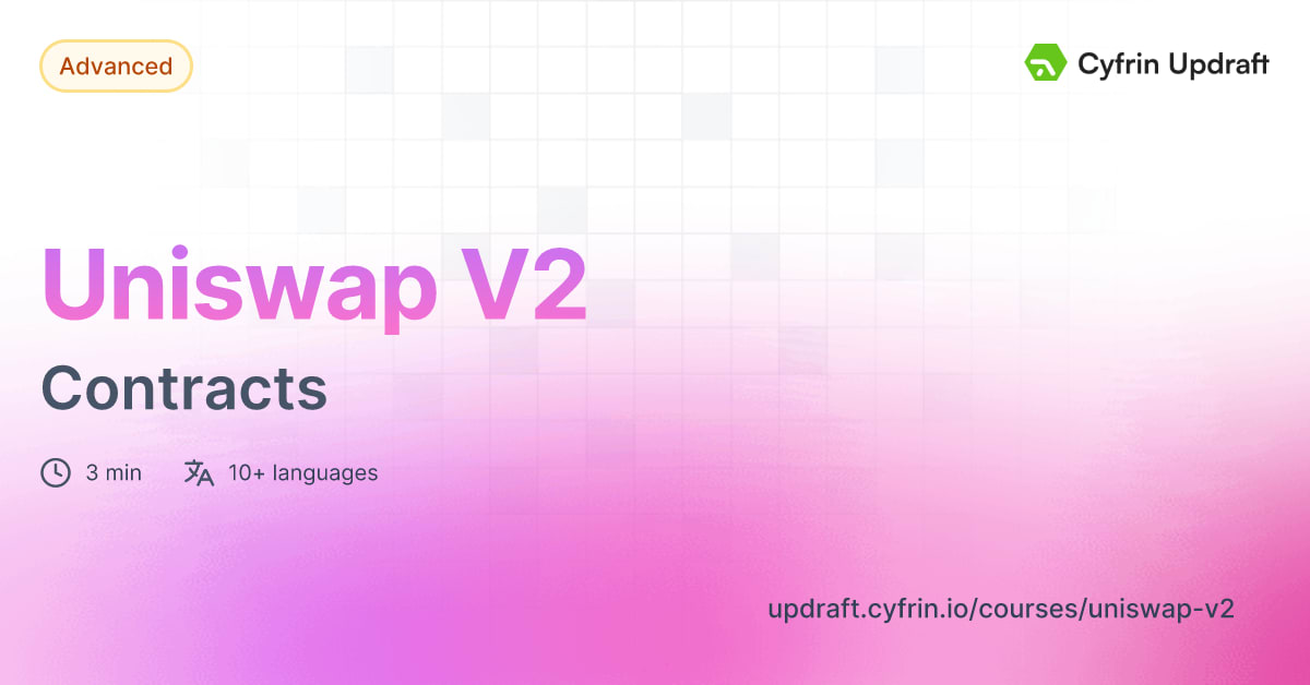 Video: Overview - Contracts - Uniswap V2