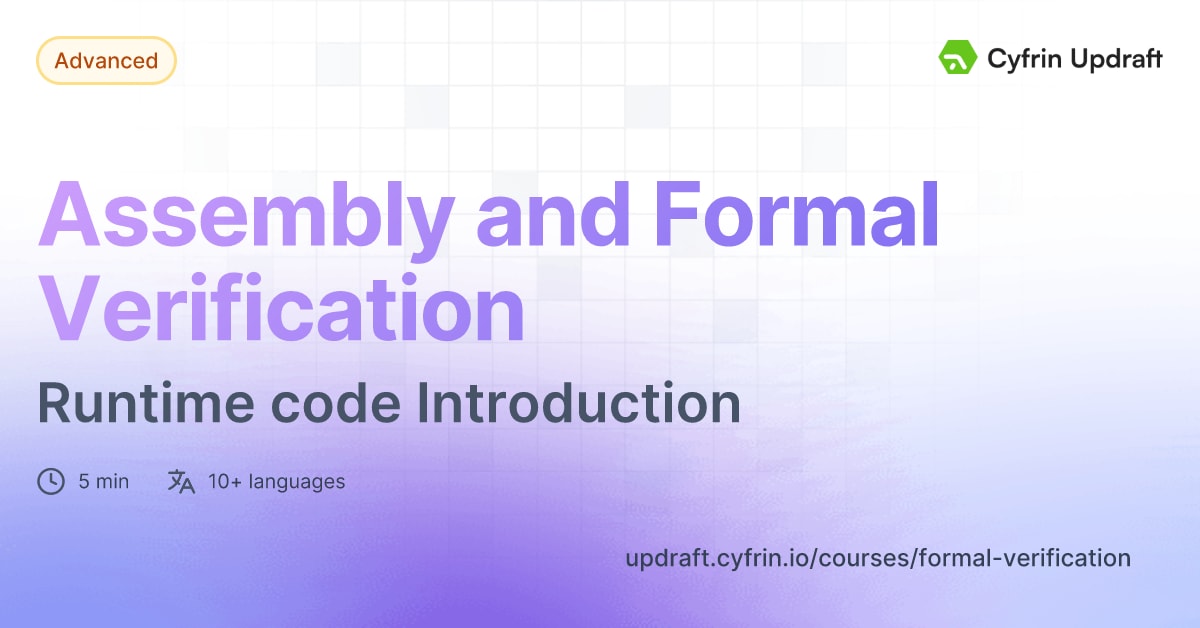 Video: Horse Store - Runtime code Introduction - Assembly and Formal Verification