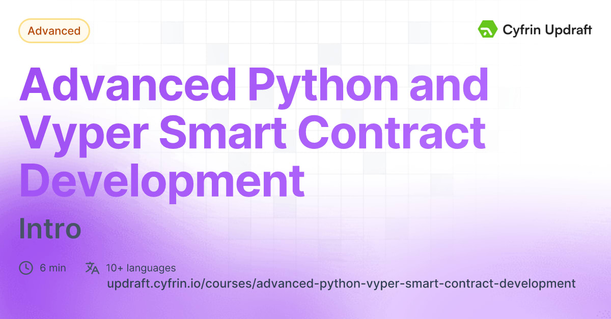 Video: Moccasin Portfolio Rebalance - Intro - Advanced Python and Vyper Smart Contract Development