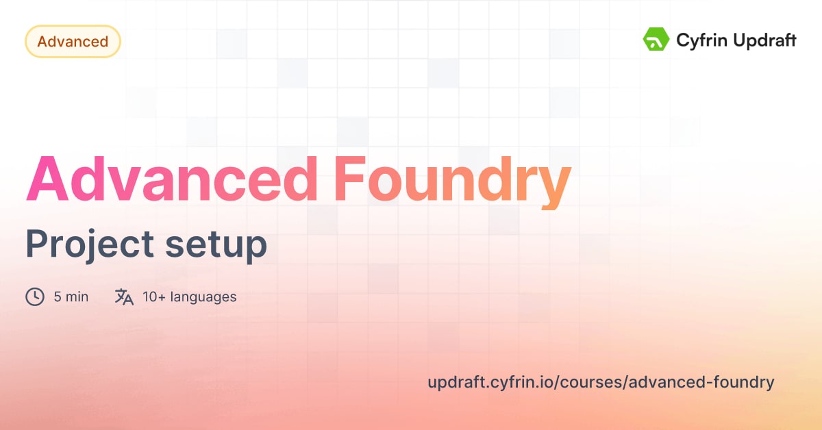Video: DAOs - Project setup - Advanced Foundry