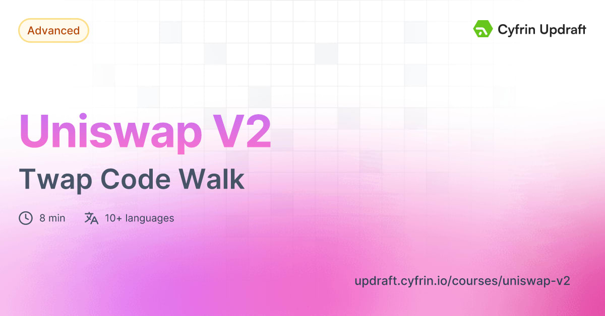 Video: Twap - Twap Code Walk - Uniswap V2