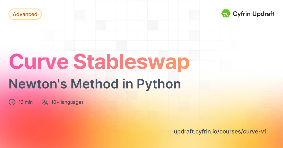 Video: Math - Newton's Method in Python - Curve Stableswap