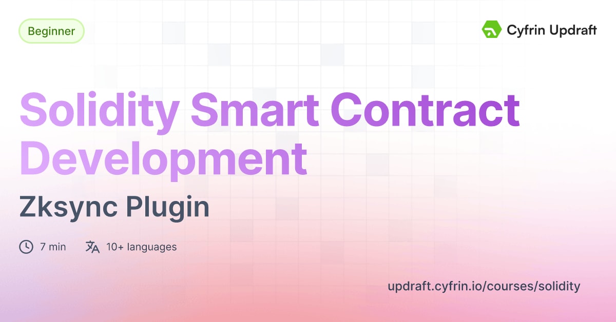 Video: Simple Storage - Zksync Plugin - Solidity Smart Contract Development