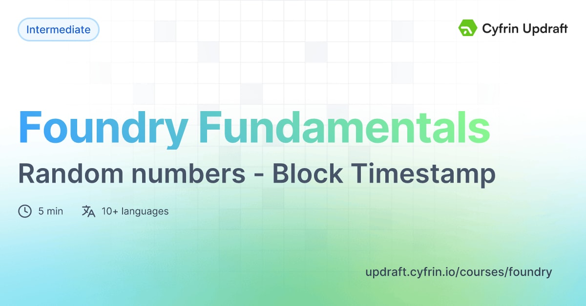 Video: Smart Contract Lottery - Random numbers - Block Timestamp ...