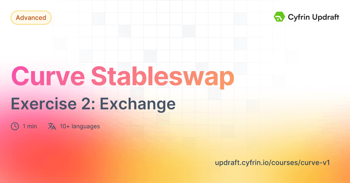 Video: Swap - Exercise 2: Exchange - Curve Stableswap