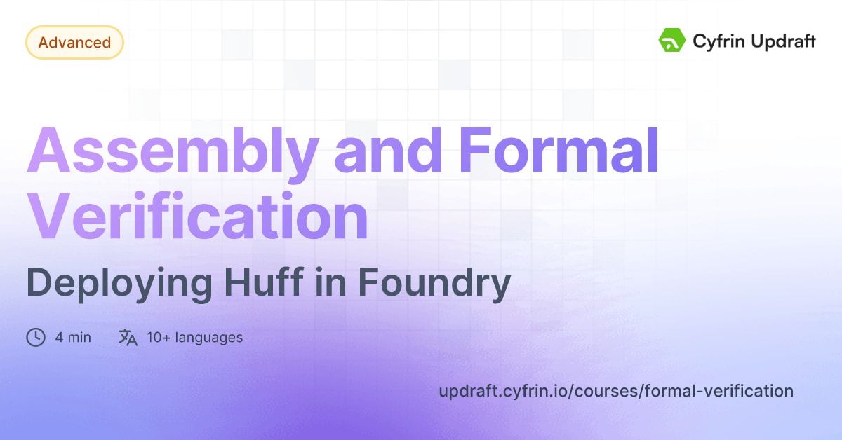 Video: Horse Store - Deploying Huff in Foundry - Assembly and Formal ...