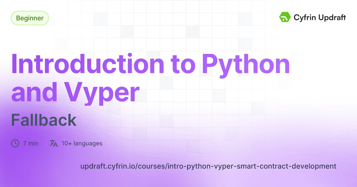 Video: Remix Coffee - Fallback - Introduction to Python and Vyper