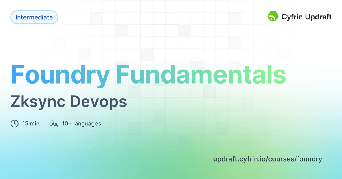 Video: Foundry Fund Me - Zksync Devops - Foundry Fundamentals