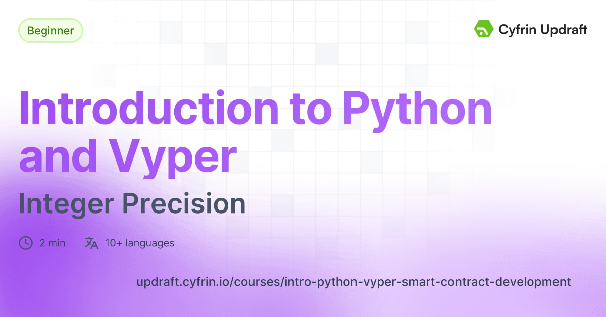 Video: Remix Coffee - Integer Precision - Introduction to Python and Vyper