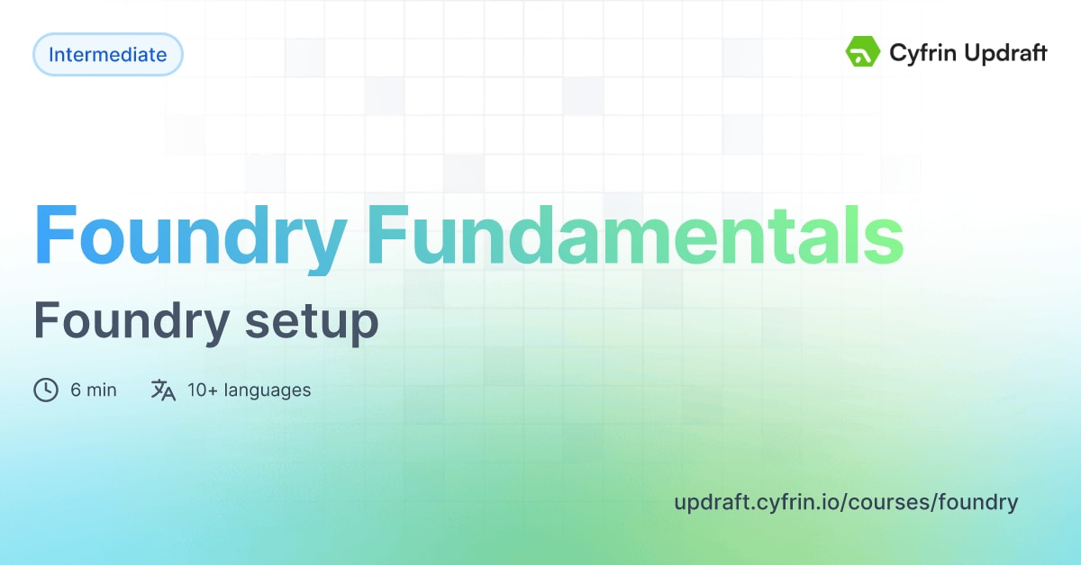Video: Foundry Simple Storage - Foundry setup - Foundry Fundamentals