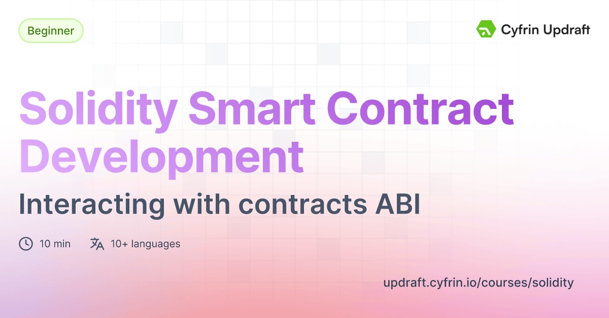 Video: Storage Factory - Interacting with contracts ABI - Solidity Smart Contract Development