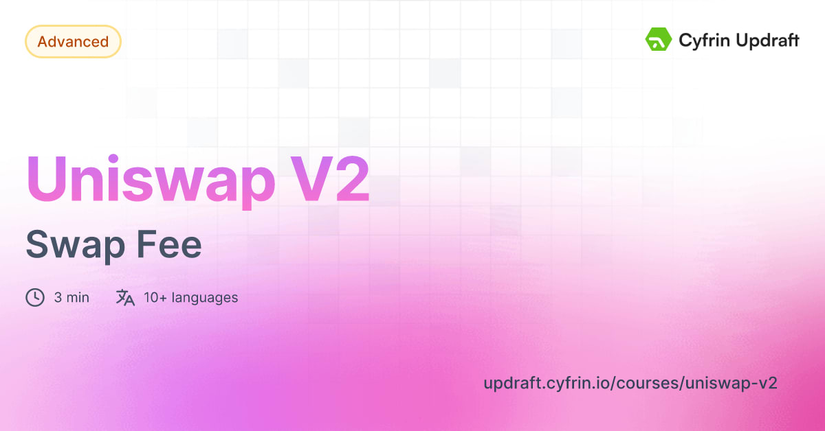 Video: Swap - Swap Fee - Uniswap V2