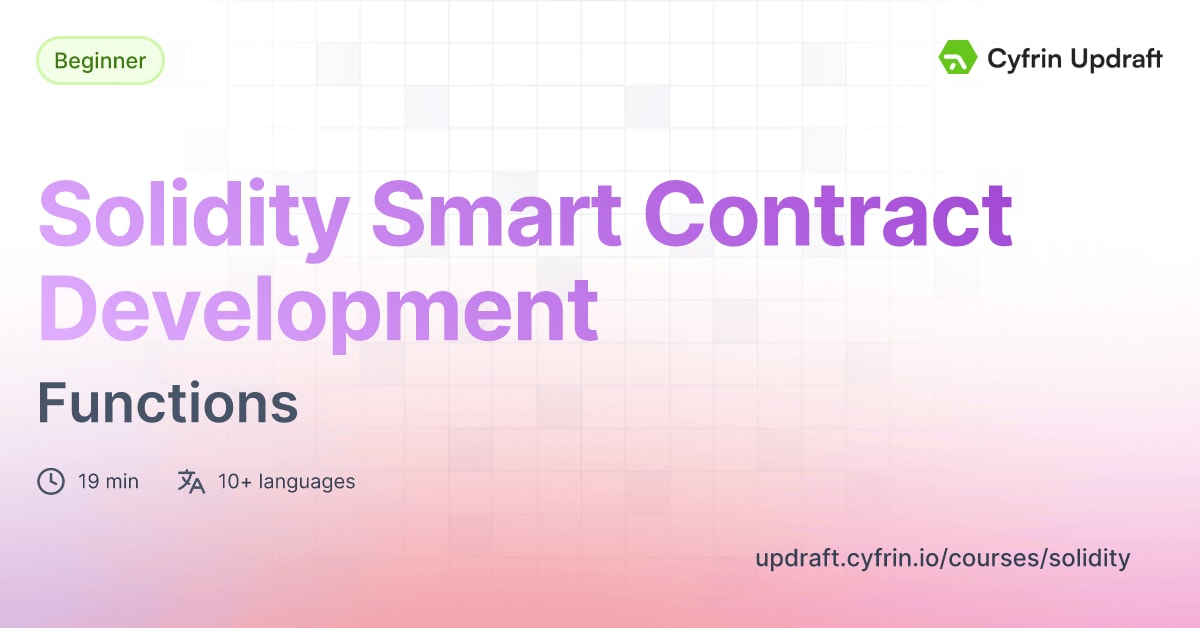 Video: Simple Storage - Functions - Solidity Smart Contract Development Video: Simple Storage - Functions - Solidity Smart Contract Development