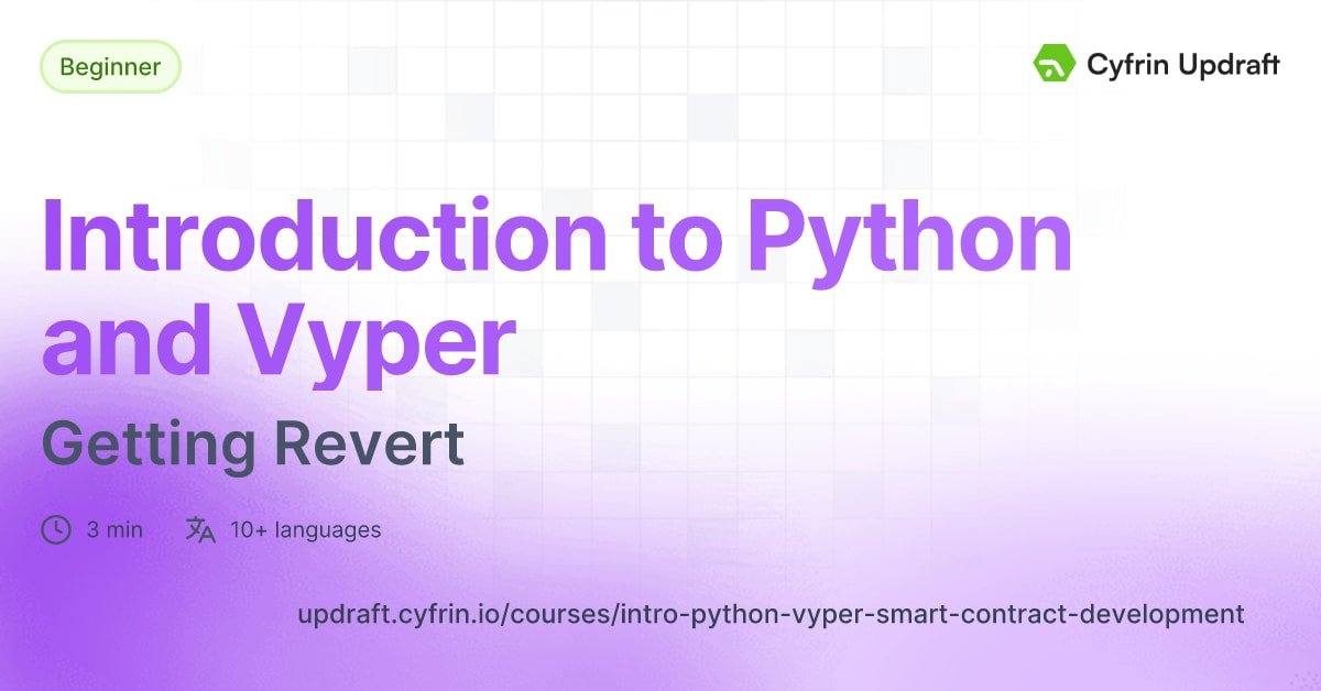 Video: Remix Coffee - Getting Revert - Introduction to Python and Vyper