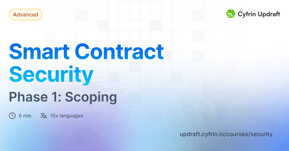 Video: Boss Bridge - Phase 1: Scoping - Smart Contract Security