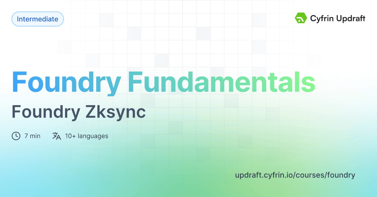 Video: Foundry Simple Storage - Foundry Zksync - Foundry Fundamentals