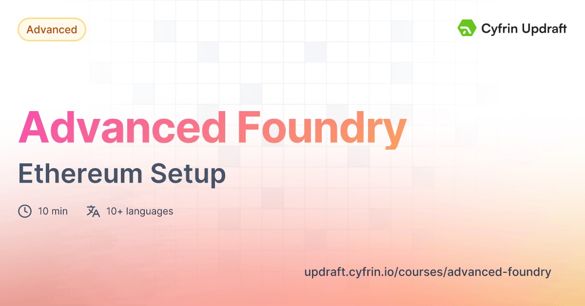 Video: Account Abstraction - Ethereum Setup - Advanced Foundry