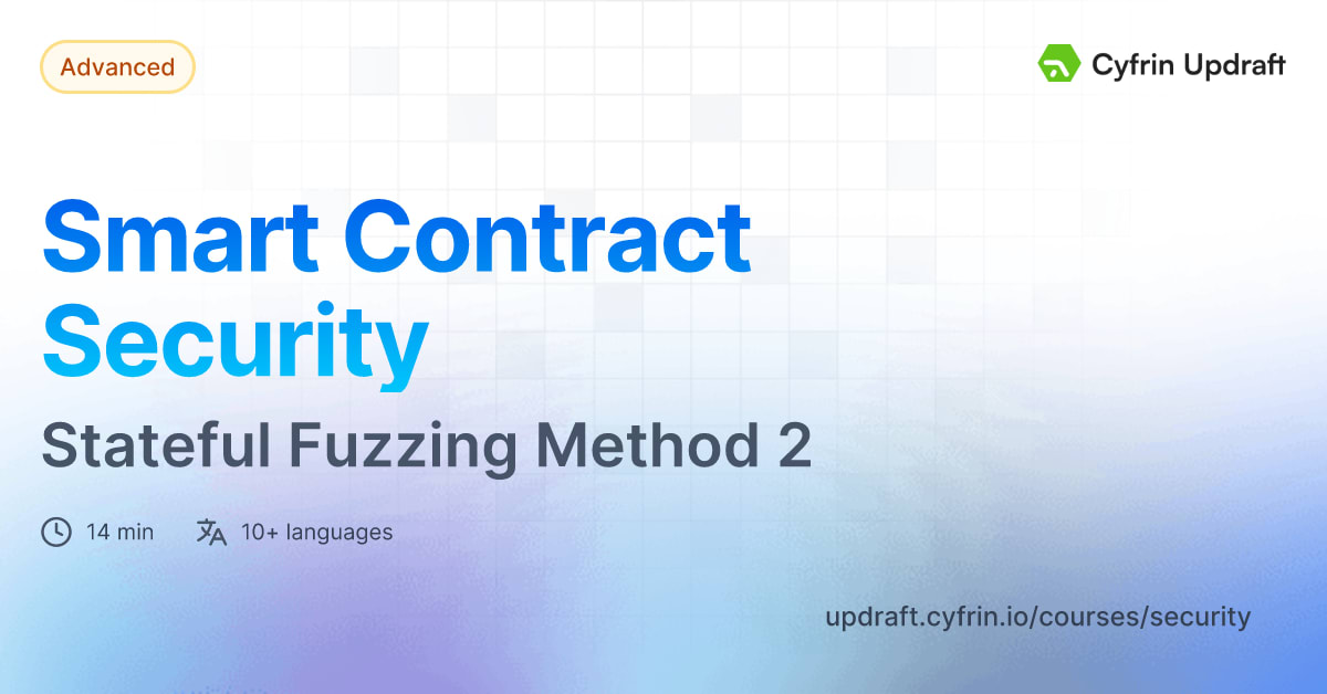 Video: TSwap - Stateful Fuzzing Method 2 - Smart Contract Security