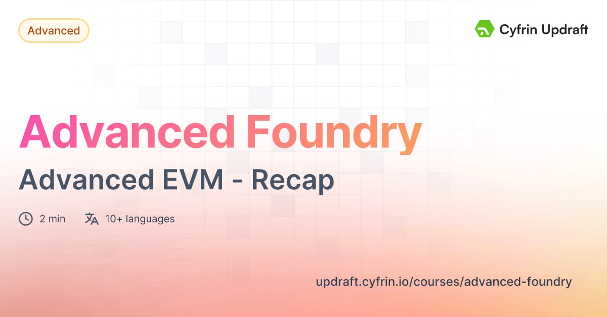 Video: Develop an NFT Collection - Advanced EVM - Recap - Advanced Foundry