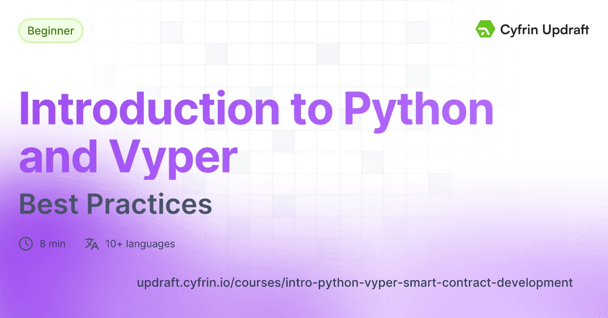 Video: Favorites - Best Practices - Introduction to Python and Vyper