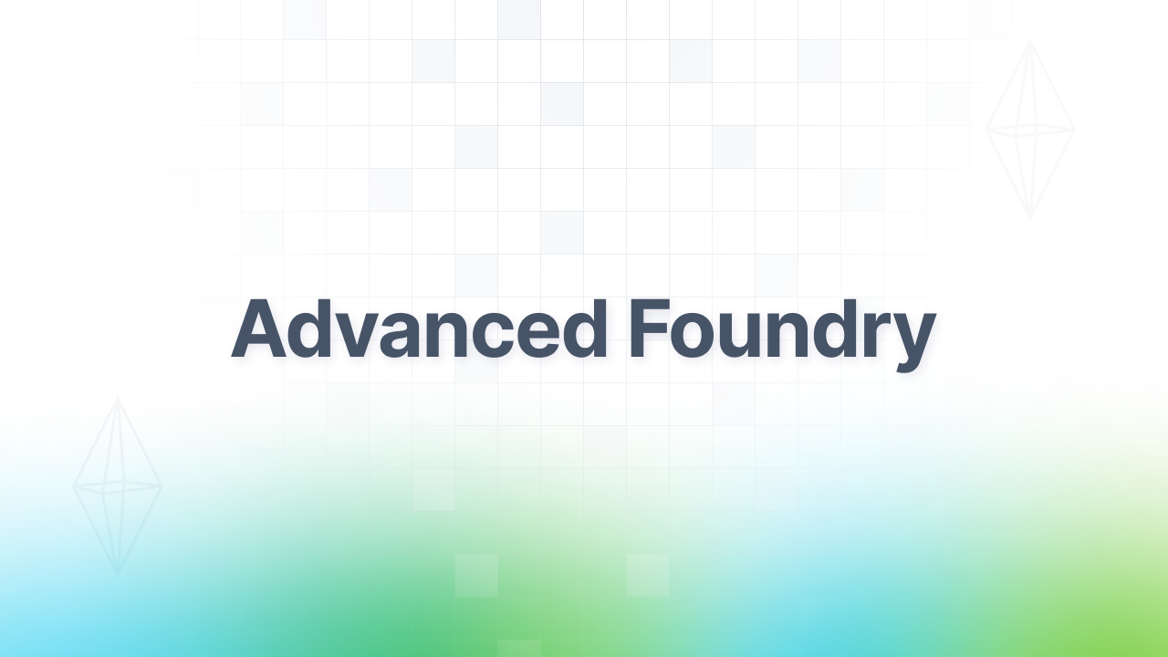 Advanced Foundry