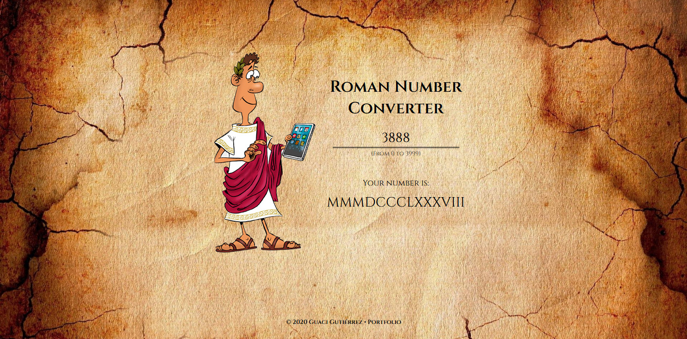 GitHub - GuaciG/roman-number-converter: A roman number converter made ...