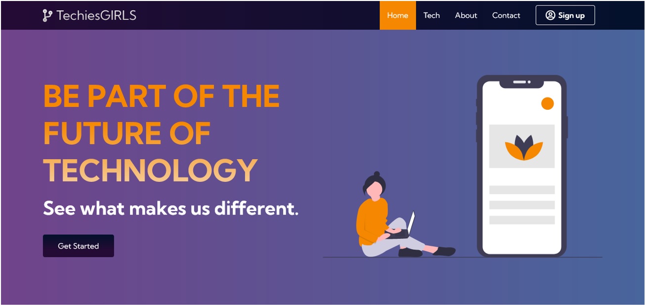 GitHub - GuaciG/techiesgirls-website: An example of responsive website ...