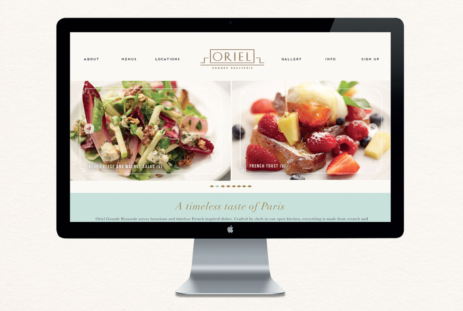 Brand Repositioning | Oriel | Eat With Your Eyes™