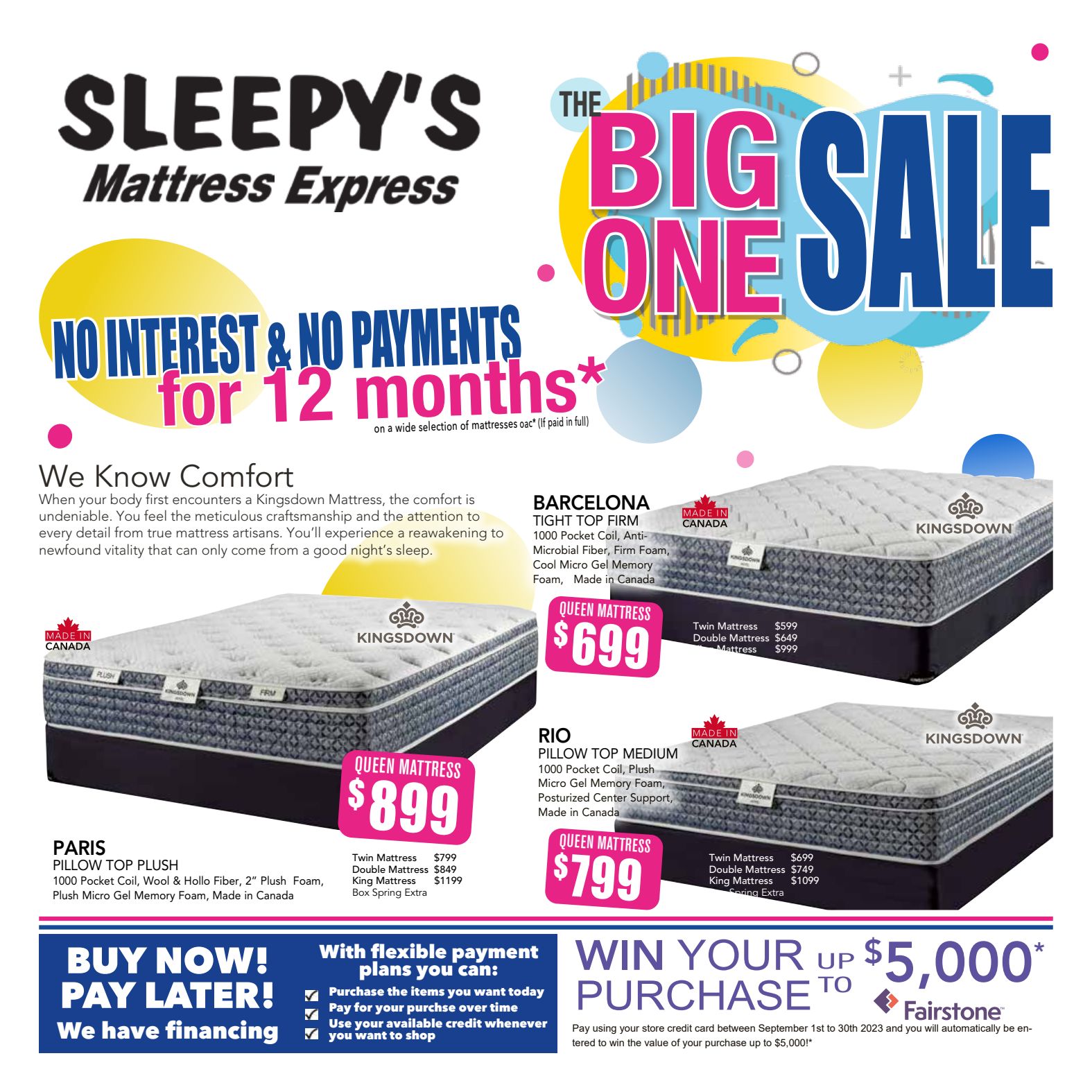 Promotions | Sleepys Mattress Express