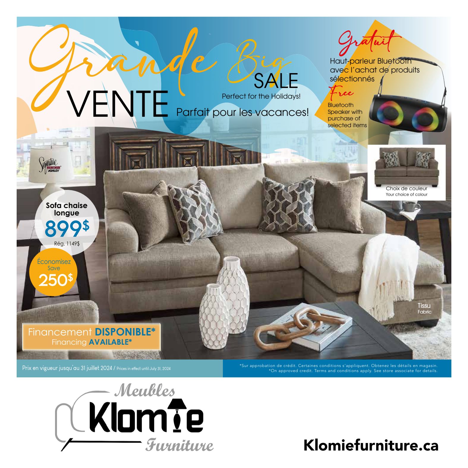 Flyers | Meubles Klomie Furniture