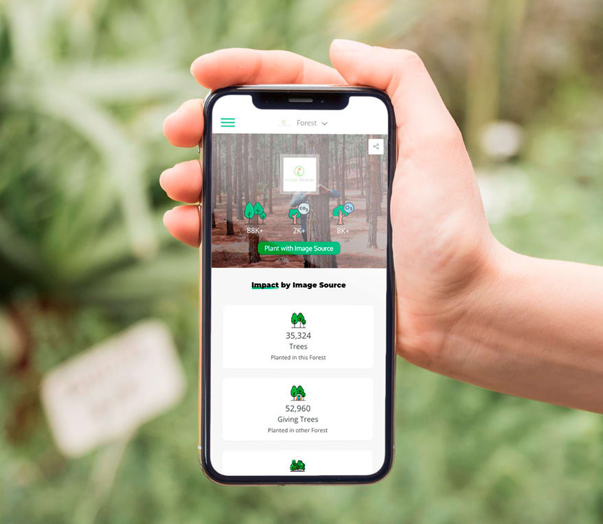 Plant a Tree with Every Order: Image Source's CSR