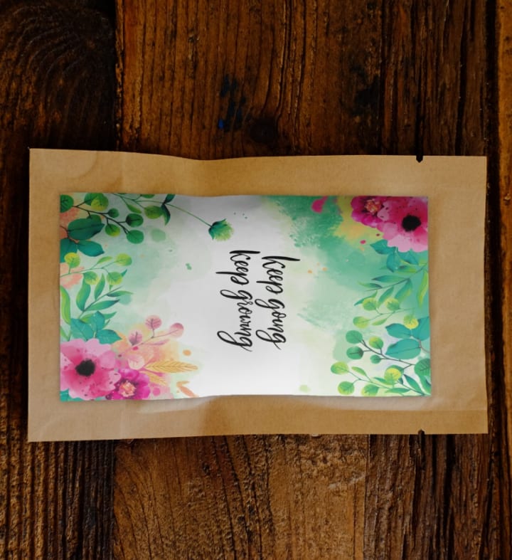 Keep going, keep growing, Encouragement Tree Gifting Card