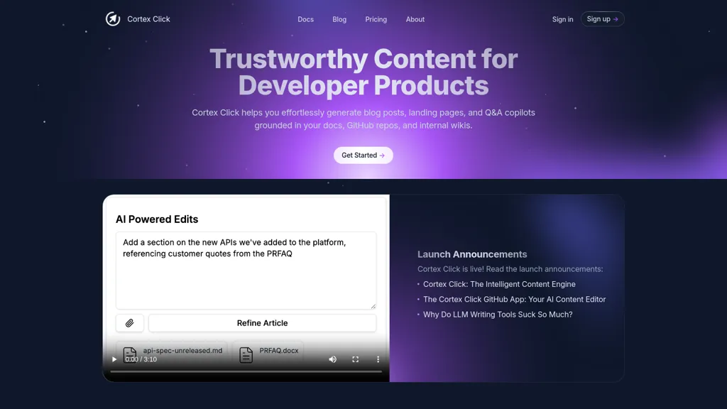 Cortex Click - AI Tool Review & Pricing | AI Tools Directory