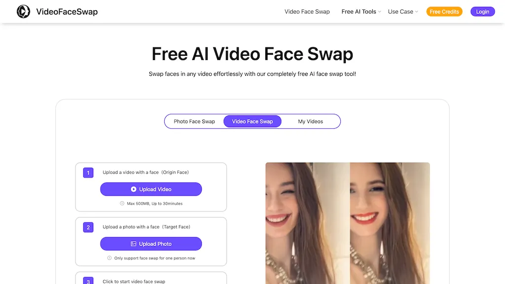 Video Face Swap - AI Tool Review & Pricing | AI Tools Directory