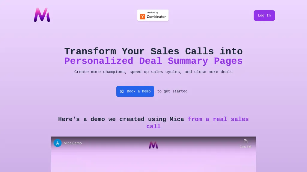 Mica AI - AI Tool Review & Pricing | AI Tools Directory