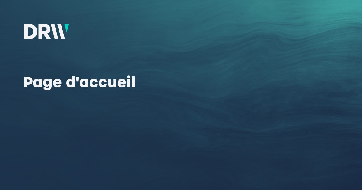 Page d'accueil | DRW