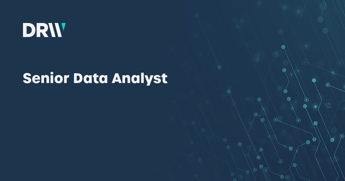 Senior Data Analyst | DRW