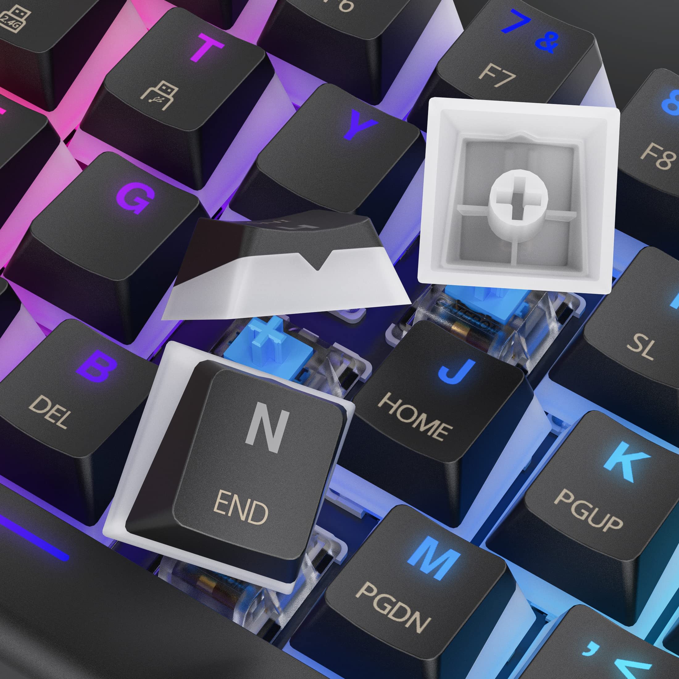 Tezarre TK63 3 Mode Wireless - Bluetooth - Wired RGB Keyboard - Hot ...