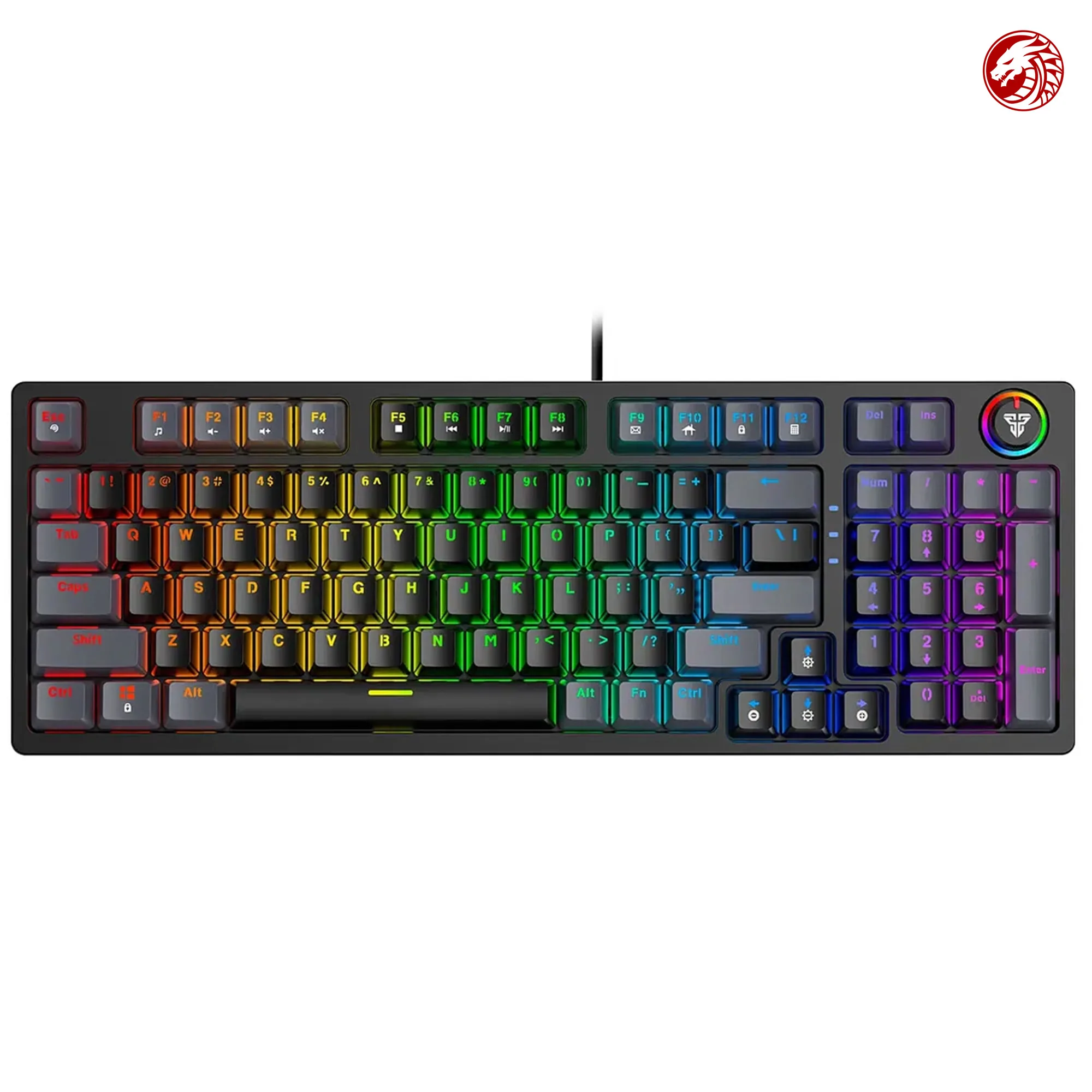 FANTECH MK890 RGB Keyboard Gaming Mechanical Full Size , Red or BLUE ...