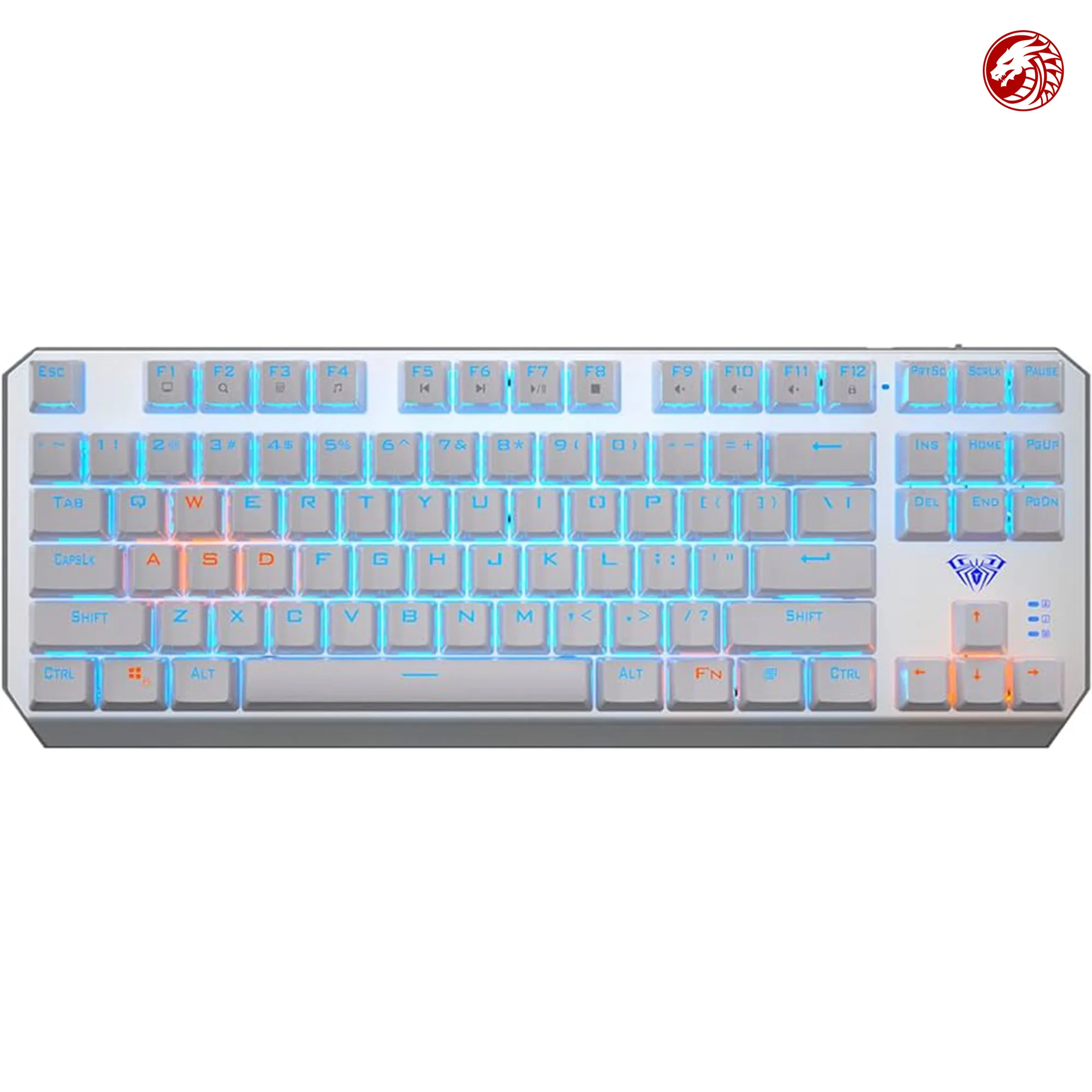 AULA F3087 Mechanical Gaming Keyboard with RGB Rainbow Backlit, ABS ...