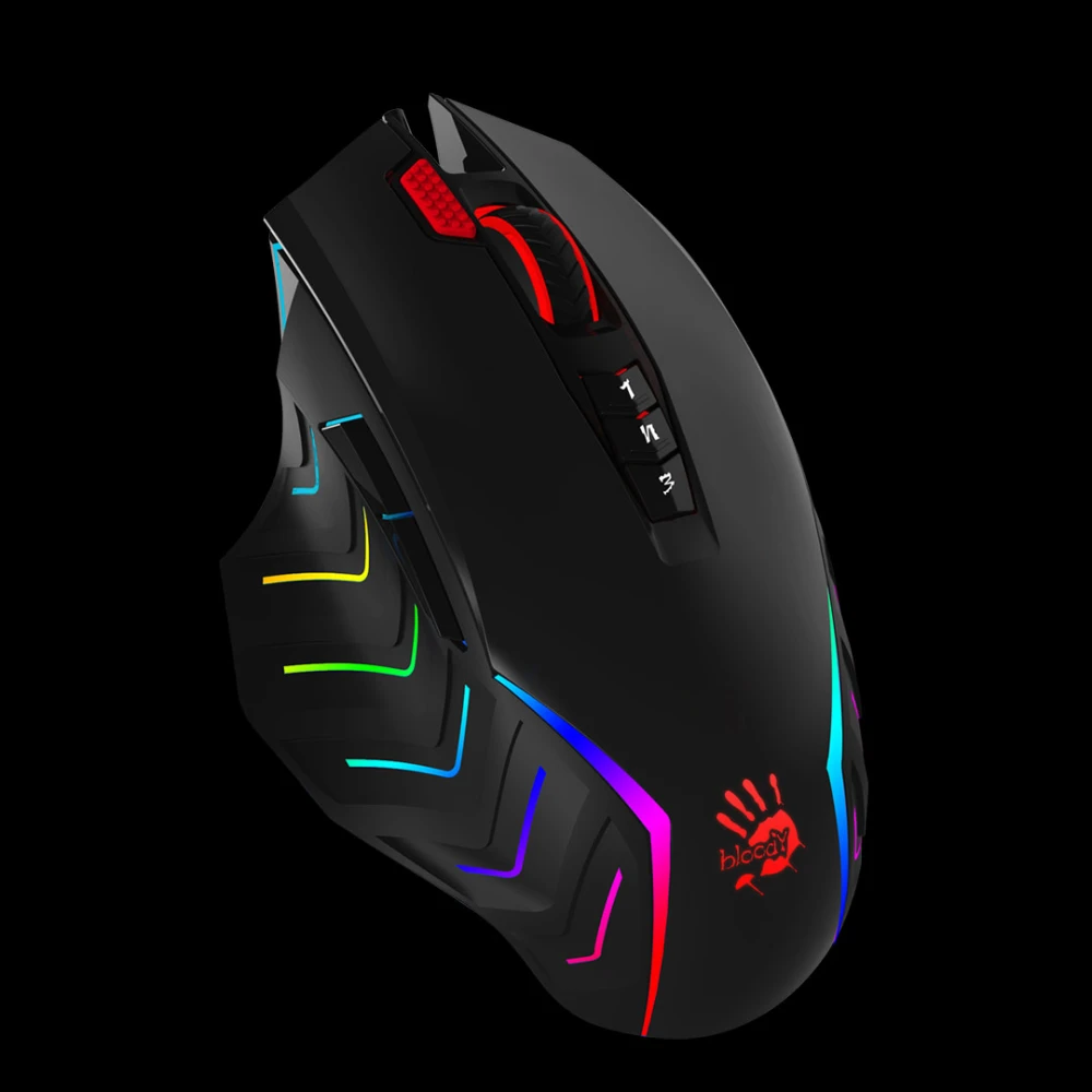 J95 Bloody 2-Fire RGB Animation Gaming Mouse – Compu Fast