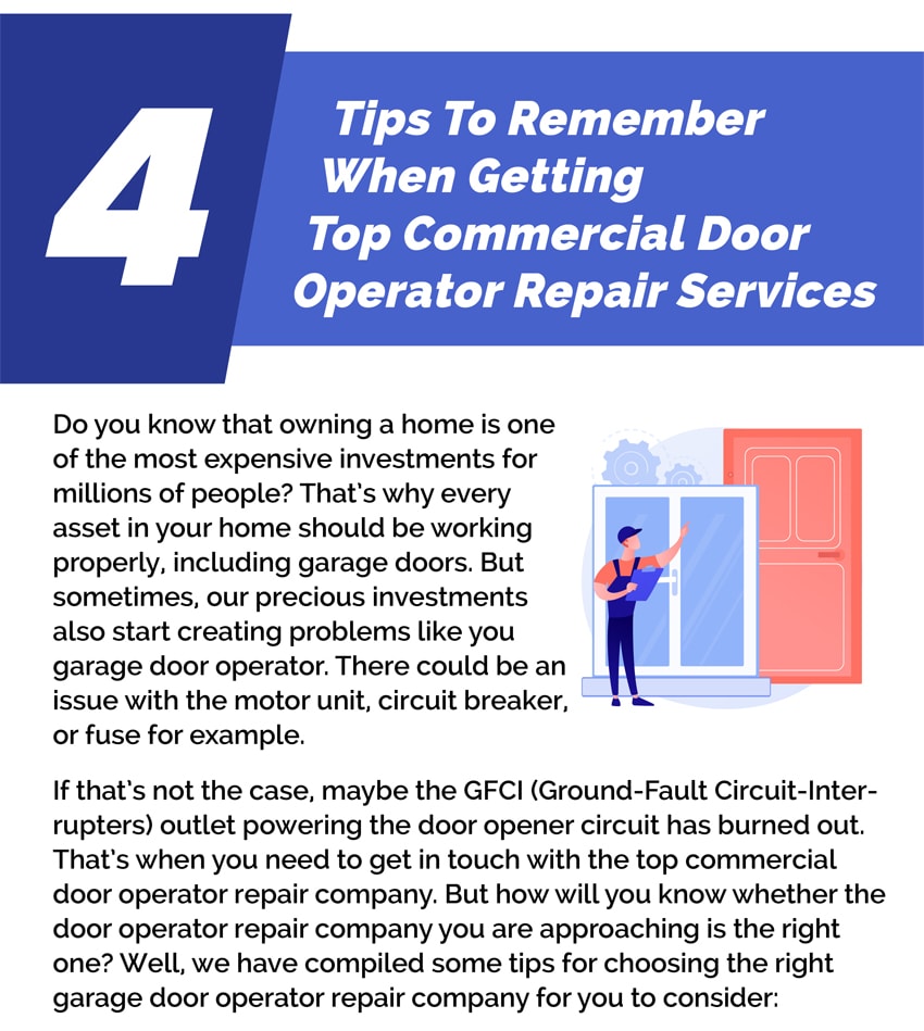 4 Tips To Remember When Getting Top Commercial Door Operator Repair ...