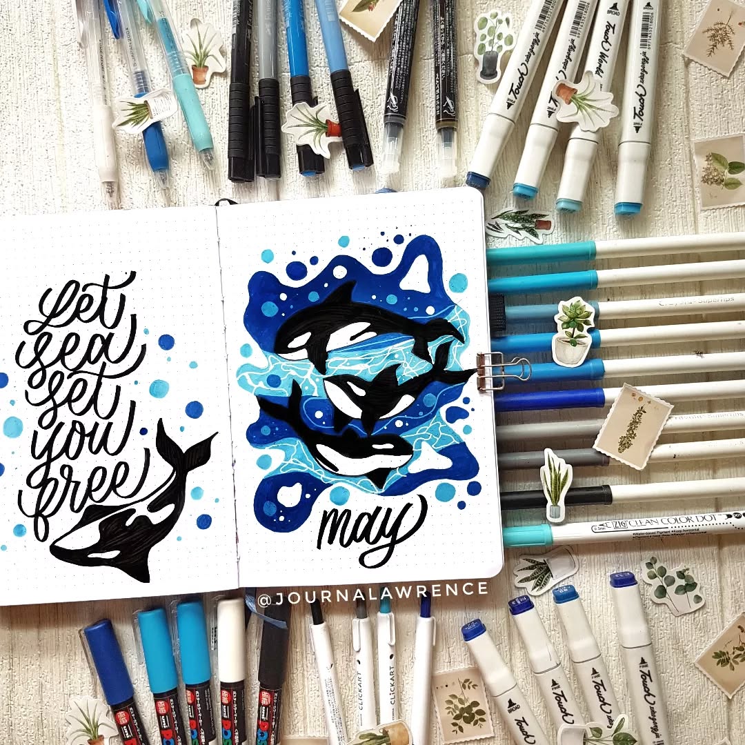 50 Bullet Journal May Cover Page Ideas to Inspire You