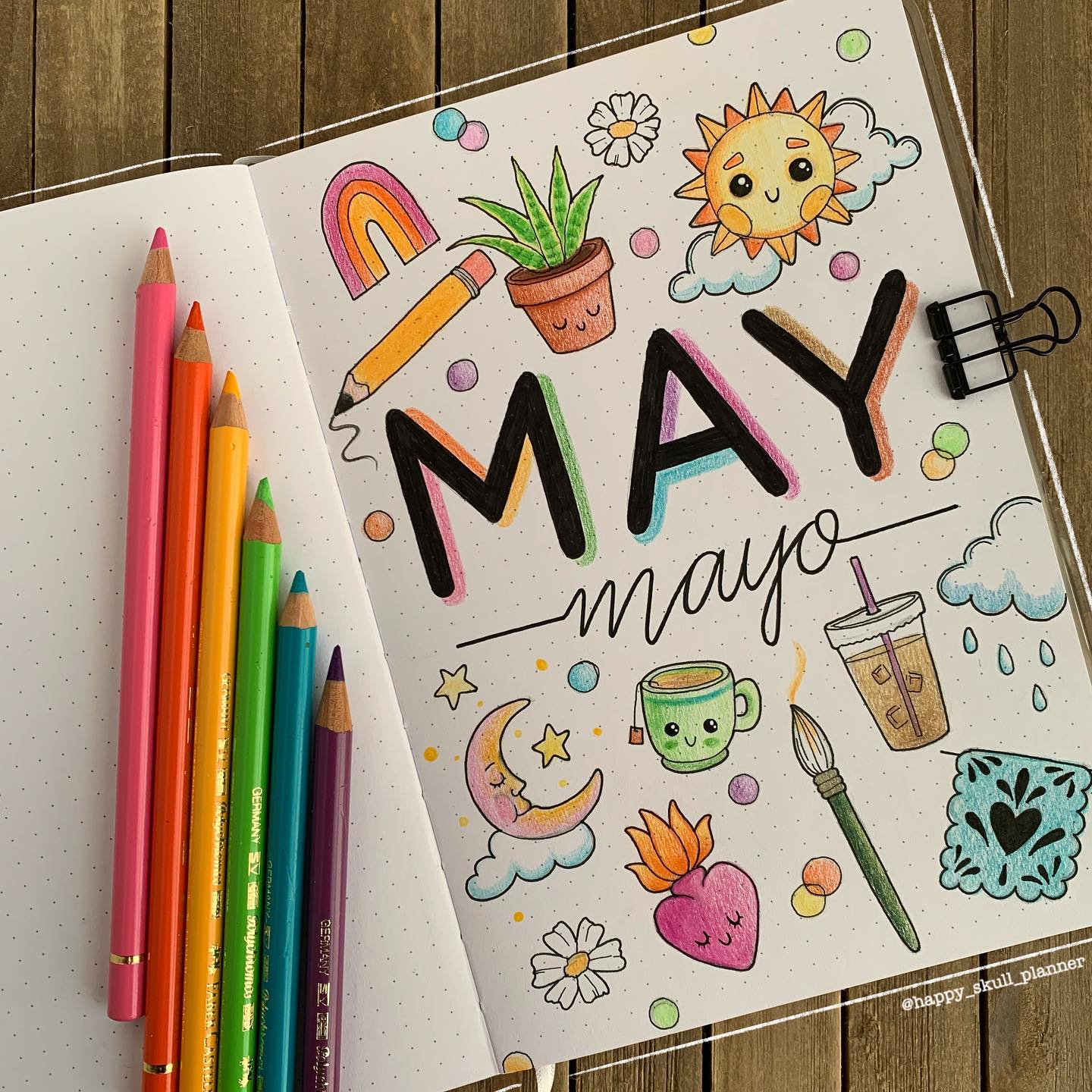 50 Bullet Journal May Cover Page Ideas to Inspire You