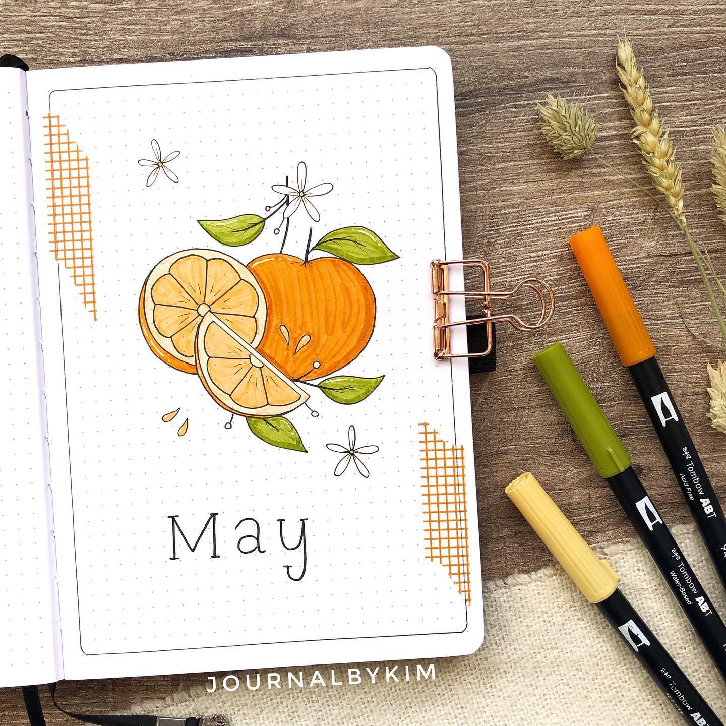 50 Bullet Journal May Cover Page Ideas to Inspire You