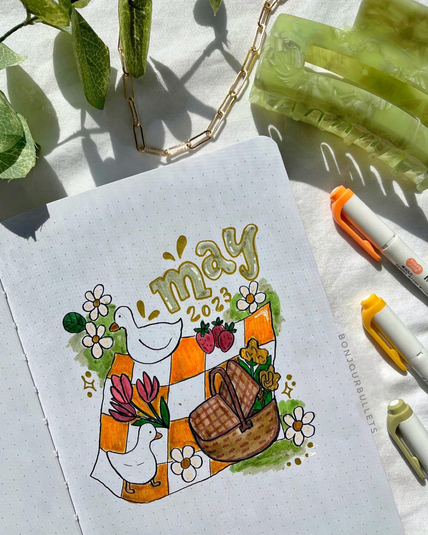 50 Bullet Journal May Cover Page Ideas to Inspire You