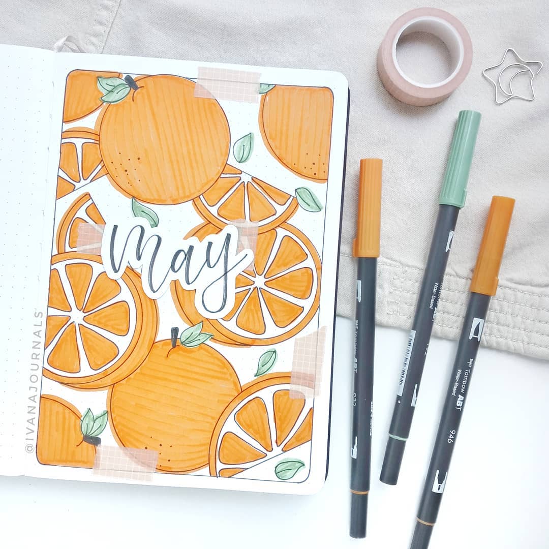 50 Bullet Journal May Cover Page Ideas to Inspire You